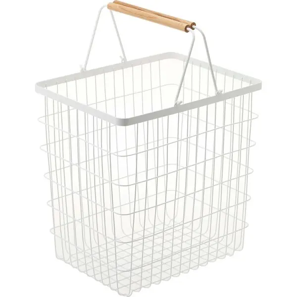 YAMAZAKI Tosca Laundry Basket - White Large
