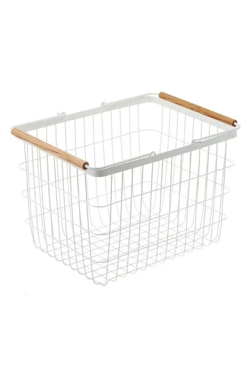 YAMAZAKI Tosca Laundry Basket - White