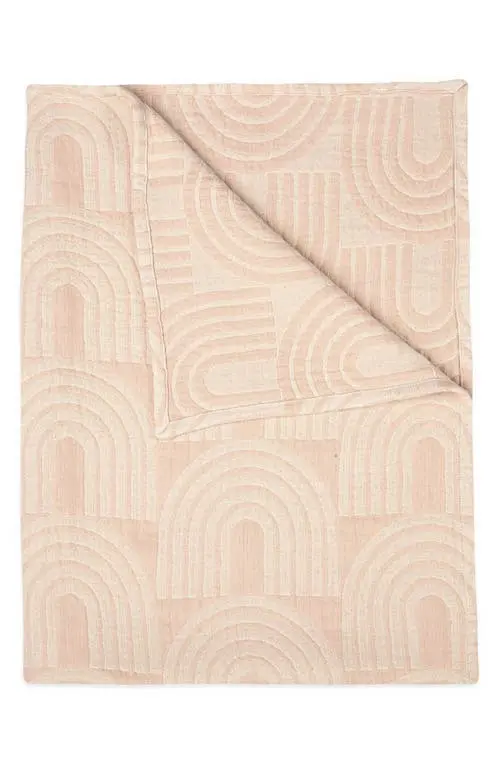 CRANE BABY Jacquard Cotton Blanket - Pink
