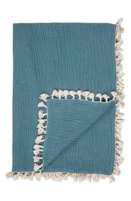 CRANE BABY Muslin Blanket - Blue