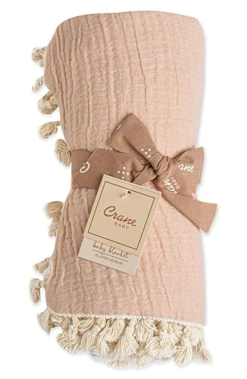 CRANE BABY Muslin Blanket - Pink