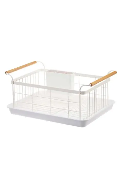 YAMAZAKI Tosca Dish Drainer Rack - White