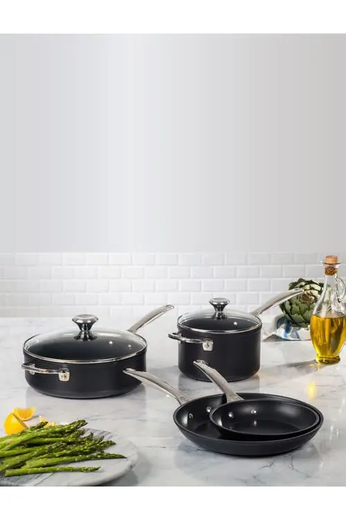 LE CREUSET 6-piece Toughened Nonstick Pro Cookware Set - Black