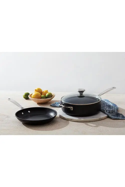 LE CREUSET 3-piece Toughened Nonstick Pro Cookware Set - Black