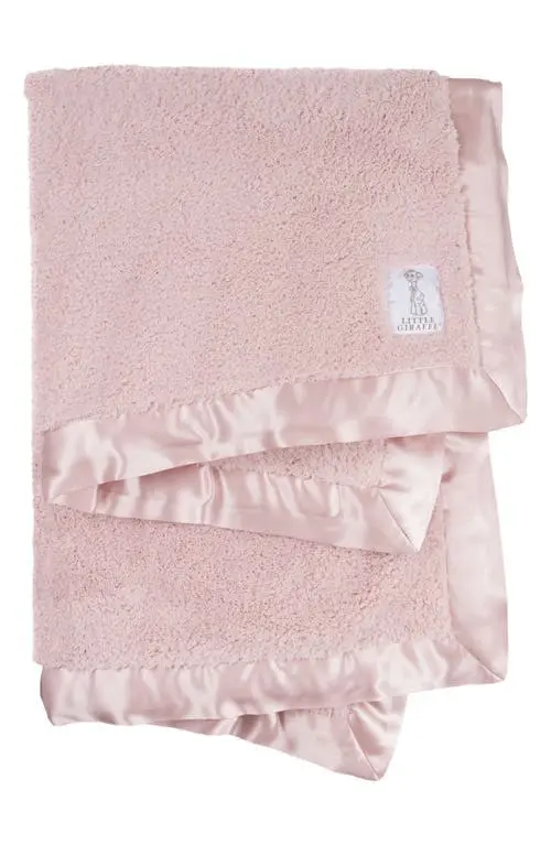 LITTLE GIRAFFE Chenille Blanket - Dusty Pink