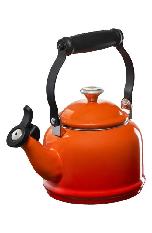 LE CREUSET Demi Tea Kettle - Flame/ Silver