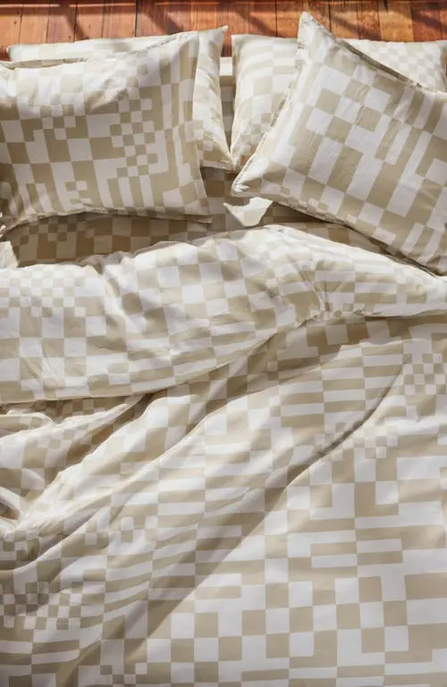 DUSEN DUSEN Check Duvet Cover & Sham Set