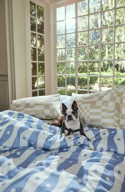DUSEN DUSEN Check Duvet Cover & Sham Set
