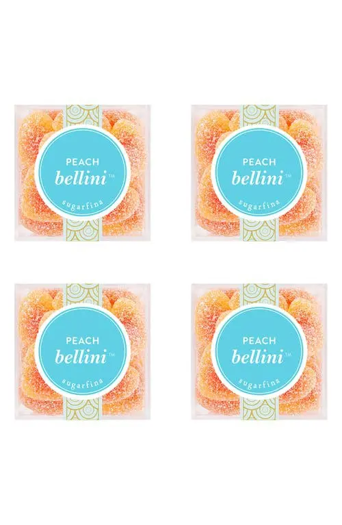 SUGARFINA Peach Bellini Set Of 4 Candy Cubes - Blue