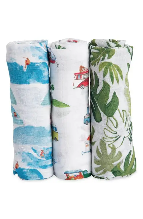LITTLE UNICORN 3-pack Cotton Muslin Swaddle Blankets - Summer Vibe