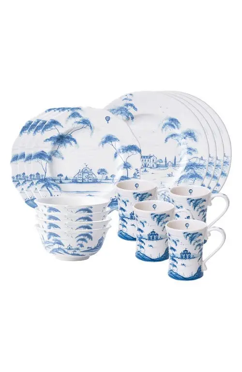 JULISKA Country Estate 16-piece Dinnerware Set - Delft Blue