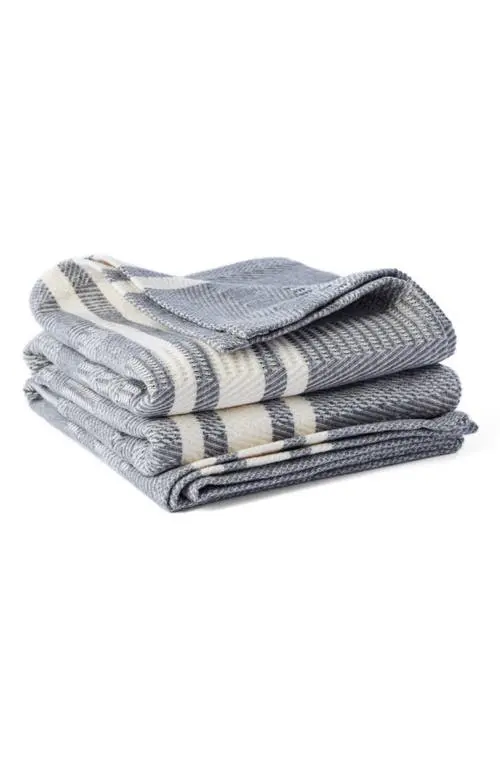 COYUCHI Cirrus Organic Cotton Blanket - Storm