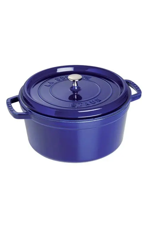 STAUB 5.5-quart Enameled Cast Iron Dutch Oven - Blue