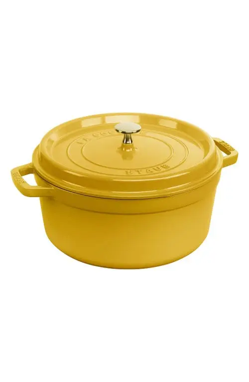 STAUB 5.5-quart Enameled Cast Iron Dutch Oven - Citron