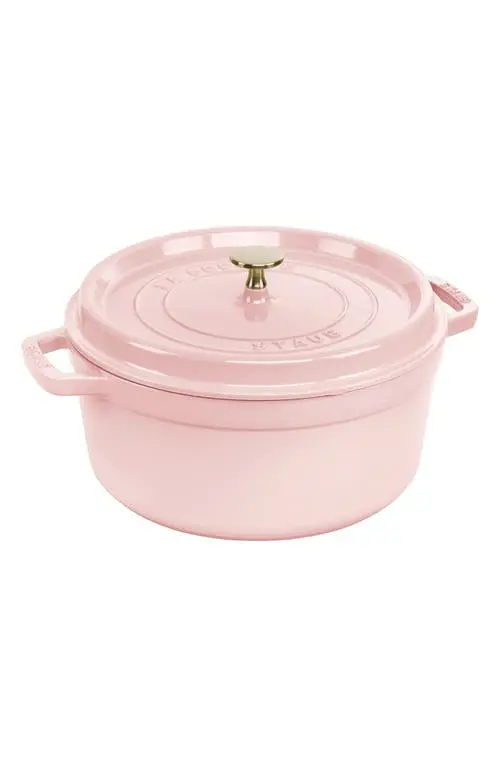 STAUB 5.5-quart Enameled Cast Iron Dutch Oven - Pink