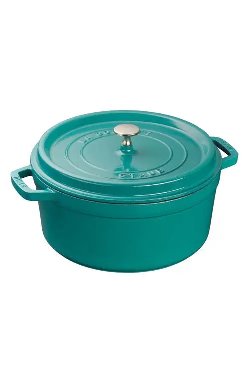 STAUB 5.5-quart Enameled Cast Iron Dutch Oven - Turquoise