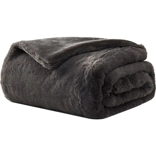 UGG Euphoria Throw Blanket - Charcoal/charcoal