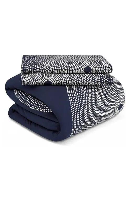 Marimekko Fokus Comforter & Sham Set - Dark Blue