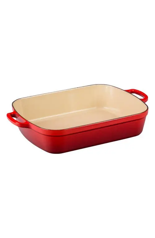 LE CREUSET Signature 3 Quart Enameled Cast Iron Roaster - Cerise