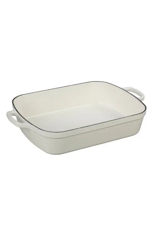 LE CREUSET Signature 3 Quart Enameled Cast Iron Roaster - White