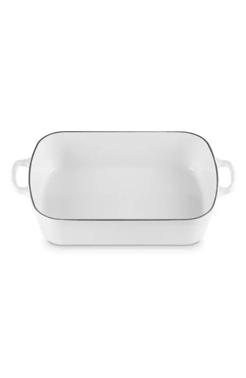 LE CREUSET Signature 3 Quart Enameled Cast Iron Roaster - White