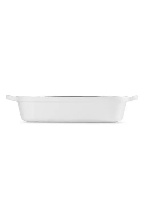 LE CREUSET Signature 3 Quart Enameled Cast Iron Roaster - White
