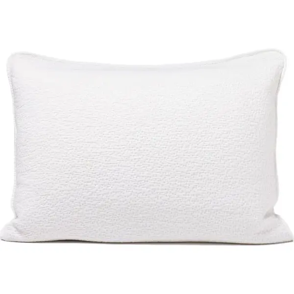 COYUCHI Cascade Matelassé Organic Cotton Sham - Alpine White