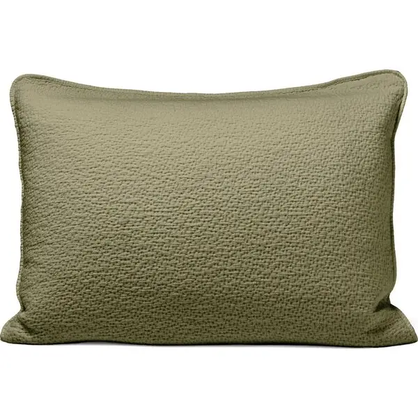 COYUCHI Cascade Matelassé Organic Cotton Sham - Moss