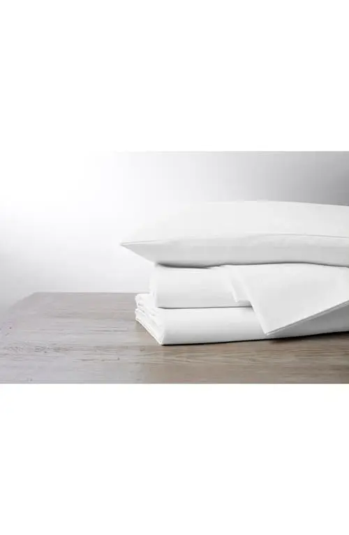 COYUCHI Cloud Set Of 2 Brushed Organic Cotton Flannel Pillowcases - Alpine White