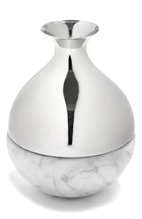 ANNA NEW YORK Dual Bud Vase - Carrara Silver