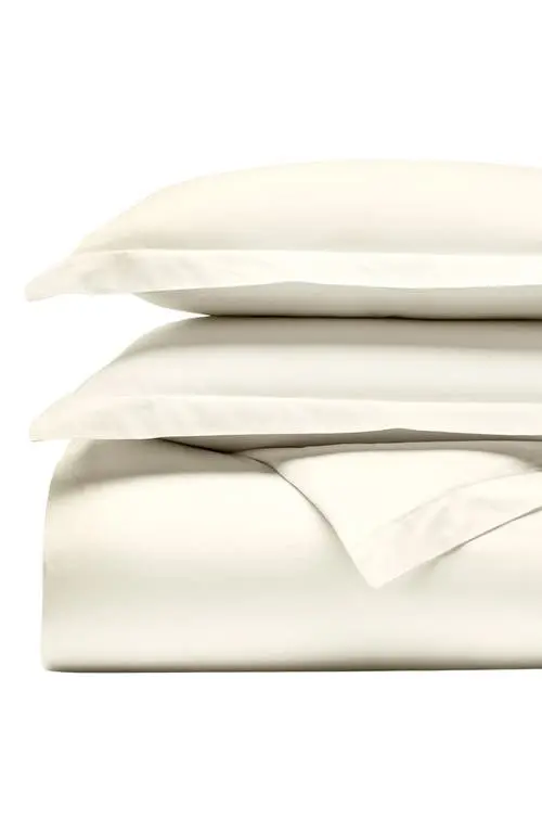 BOLL & BRANCH Signature Hemmed Duvet Set - Cream