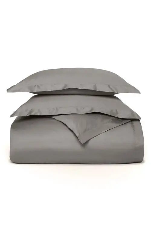BOLL & BRANCH Signature Hemmed Duvet Set - Stone