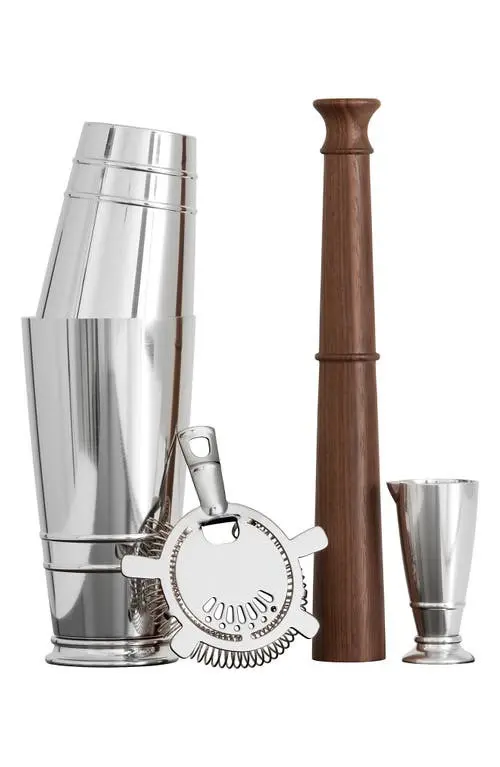 FORTESSA Crafthouse 4-piece Cocktail Shaker Set - Silver