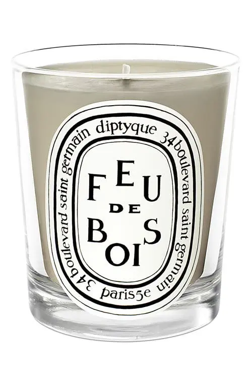 DIPTYQUE Feu De Bois Scented Candle - Clear Vessel
