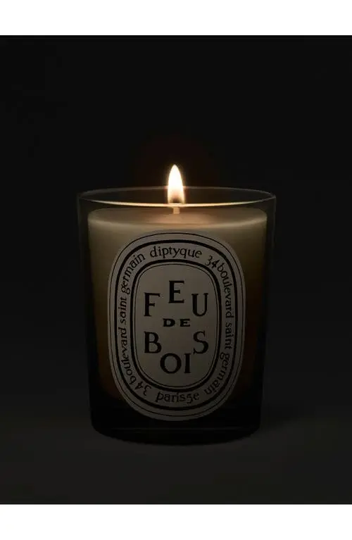 DIPTYQUE Feu De Bois Scented Candle - Clear Vessel