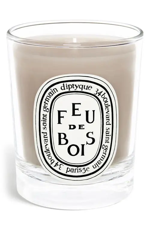 DIPTYQUE Feu De Bois Scented Candle - Clear Vessel
