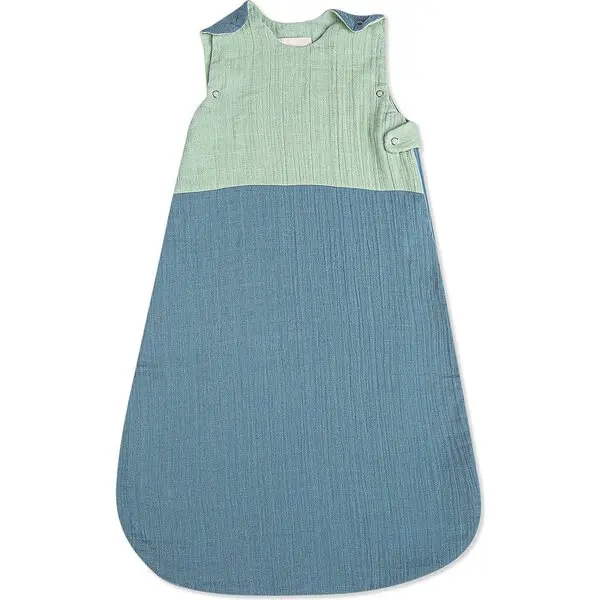 CRANE BABY Cotton Wearable Blanket - Blue/green