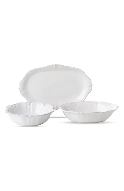 JULISKA Berry & Thread 3-piece Serving Set - Whitewash