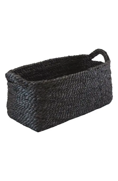 WILL & ATLAS Rectangular Jute Tray - Charcoal