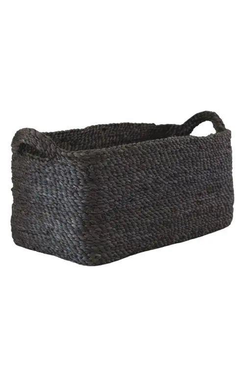 WILL & ATLAS Rectangular Jute Tray - Charcoal