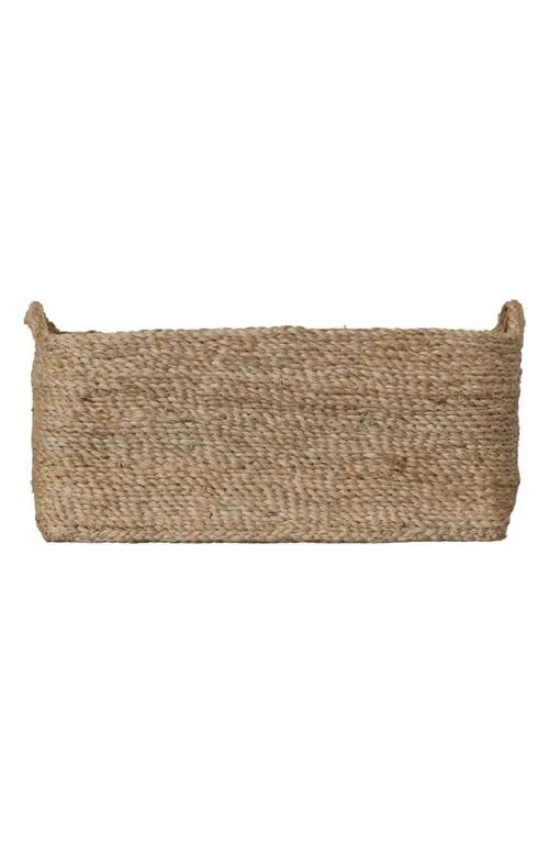 WILL & ATLAS Rectangular Jute Tray - Natural