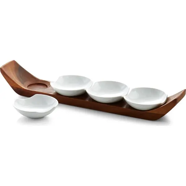 NAMBE Quatro Snack & Serve Tray - White