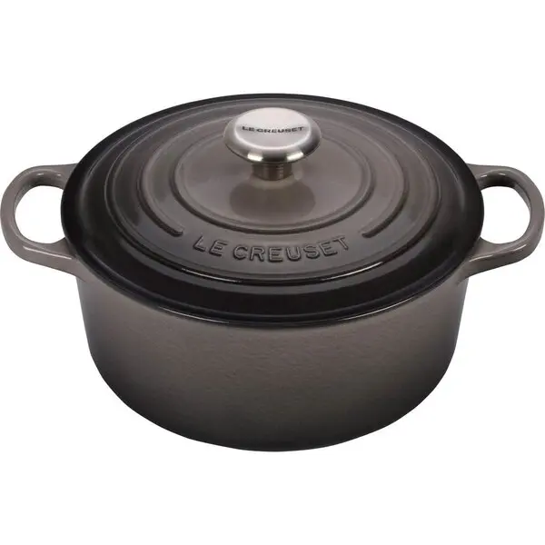 LE CREUSET Signature 4.5-quart Round Enamel Cast Iron Dutch Oven - Oyster