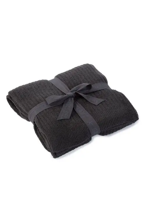Barefoot Dreams Cozychic Light Ribbed Throw - Carbon