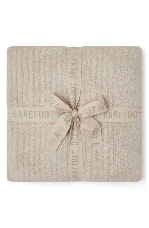 Barefoot Dreams Cozychic Light Ribbed Throw - Stone