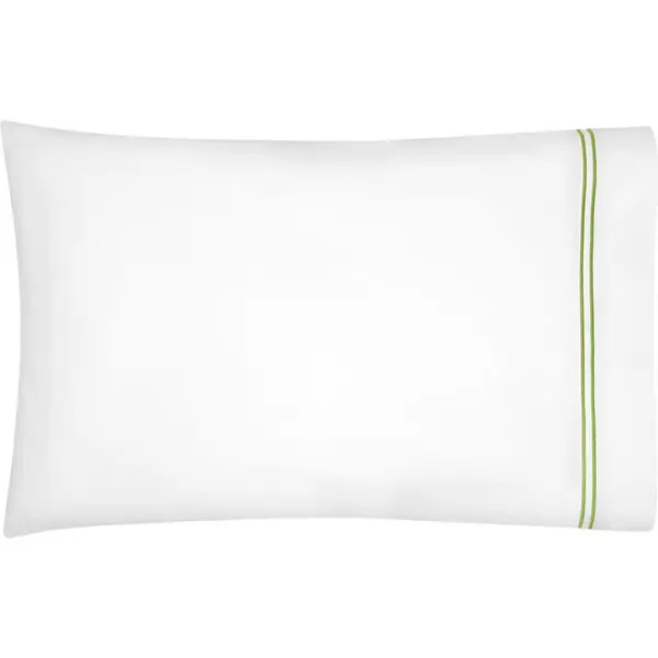 SFERRA Grande Hotel Pillowcase - White/fern