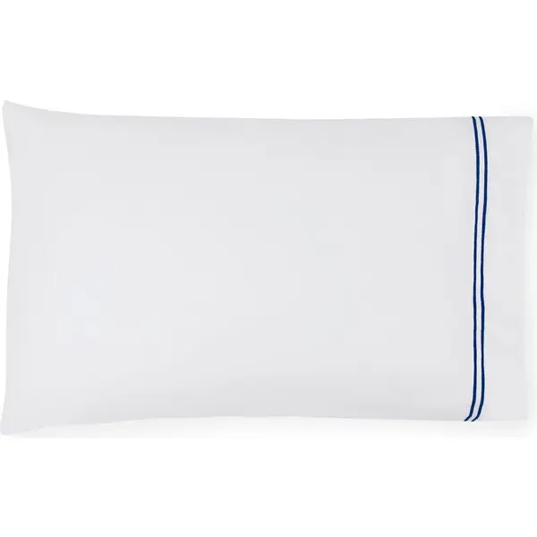 SFERRA Grande Hotel Pillowcase - White/navy