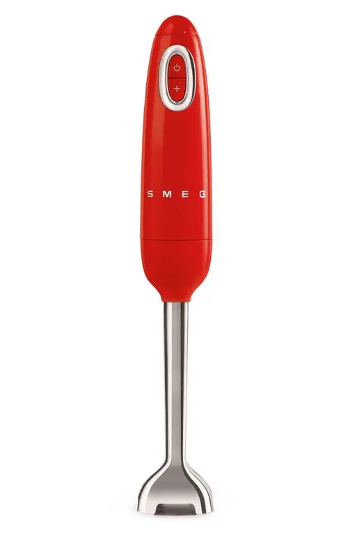 SMEG 50s Retro Style Hand Blender With Accessories - Red