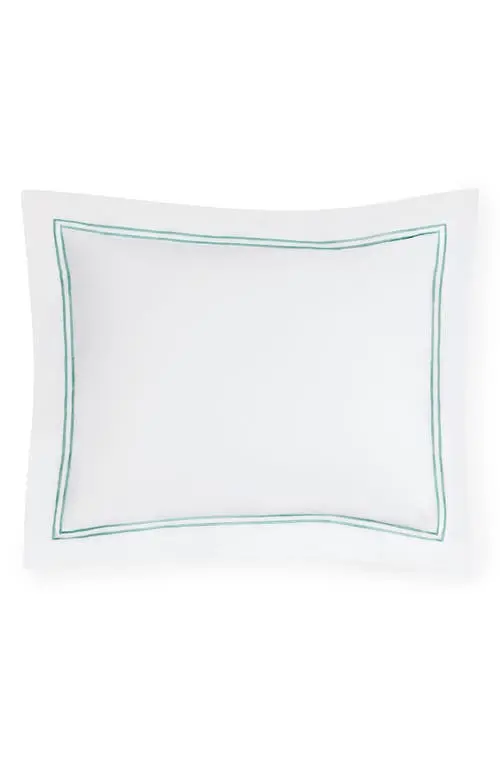 SFERRA Grande Hotel Sham - White/aqua