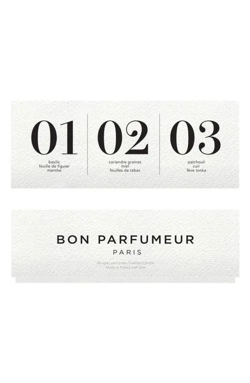 BON PARFUMEUR Scented Candle Trio